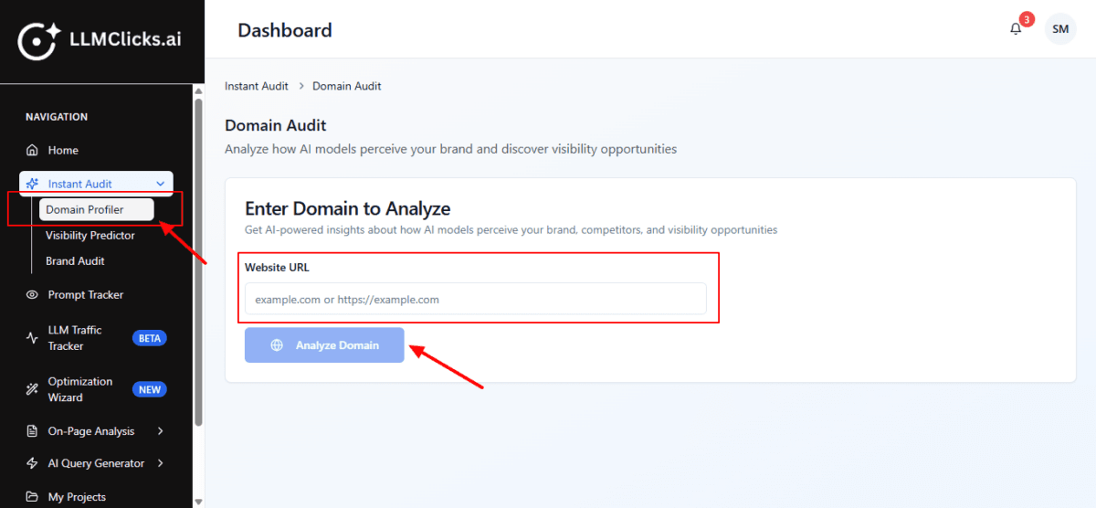 How to use AI Domain Profiler Audit Tool